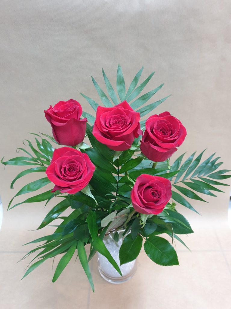 La Riviera - Fleuriste à Castres - Bouquet 5 roses rouges